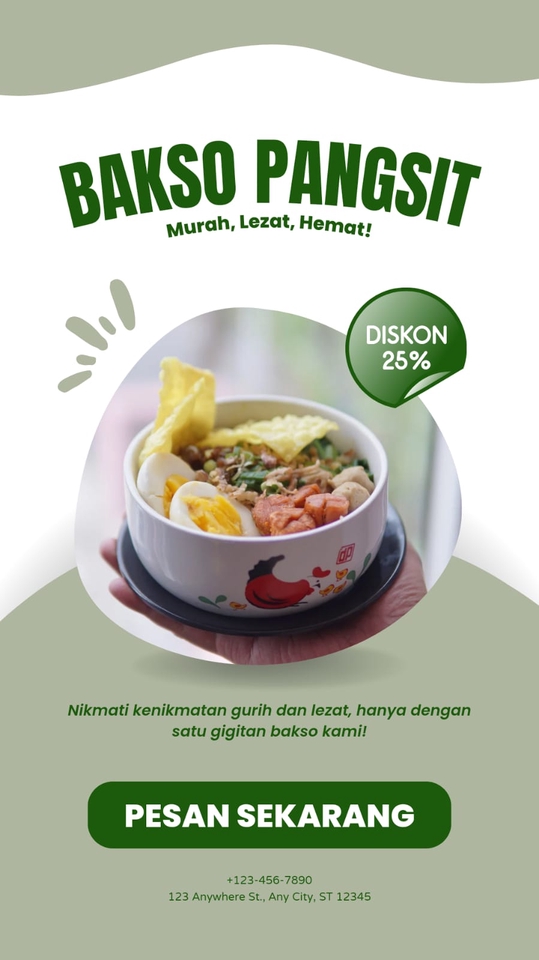 banner iklan produk menarik dan menu