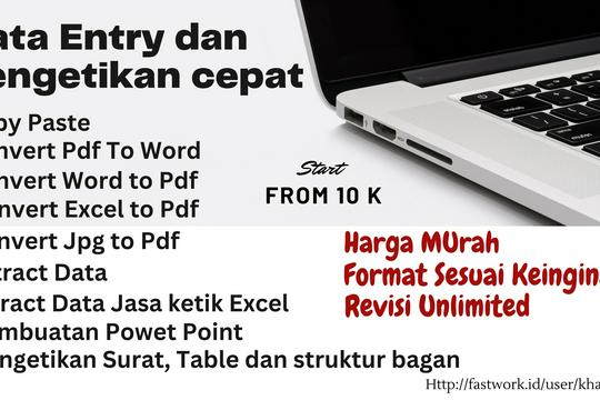 Data Entry dan pengetikan cepat