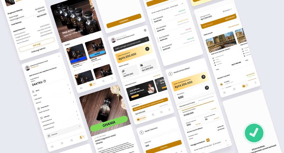 UI Design Aplikasi Mobile Berbasis Ecomerce Afiliasi