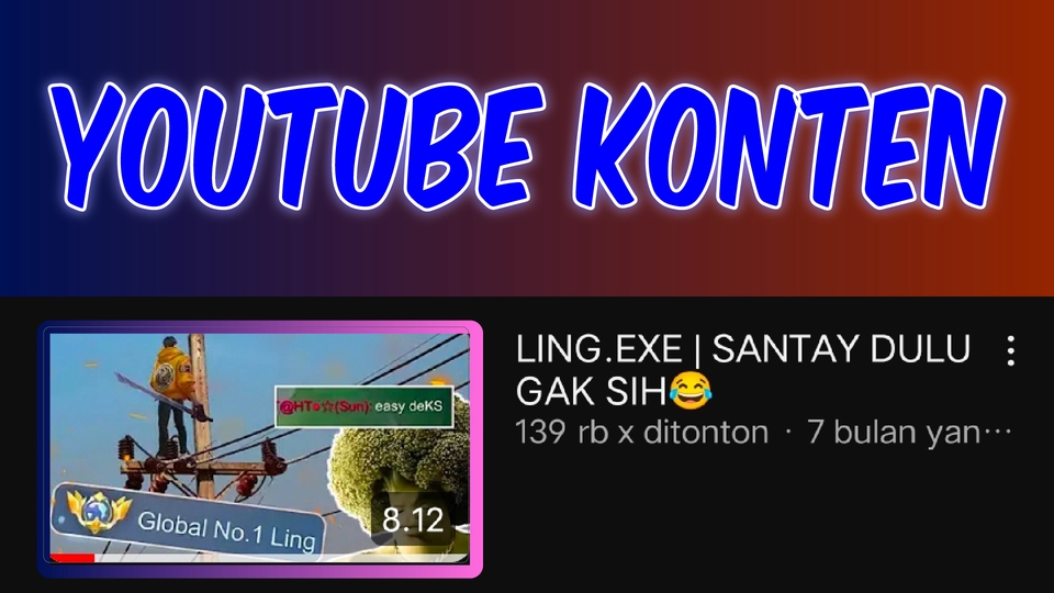 VIDEO EDITOR GAMING ( MONTAGE, VIDEO EXE, FUNNY MOMENTS, RANDOM MOMENTS DAN LAIN LAIN