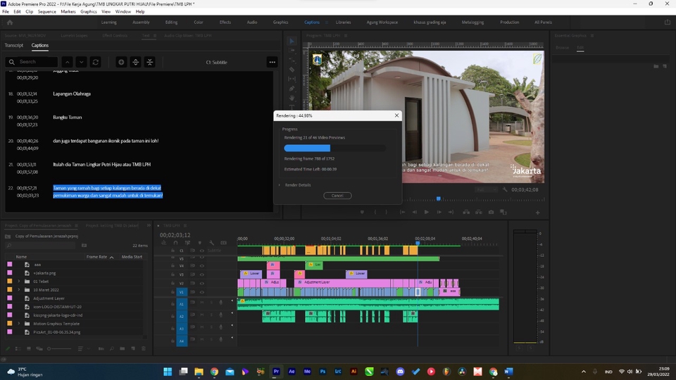 Video Editing dengan Transisi Smooth & Color Grading Profesional