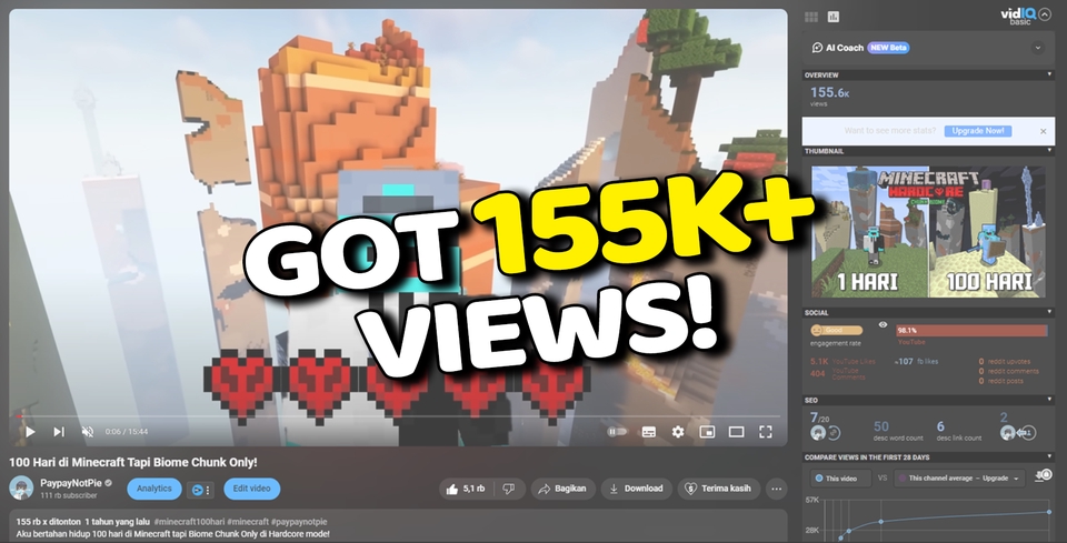 Editor Gaming Minecraft 100 Hari / 100 Days