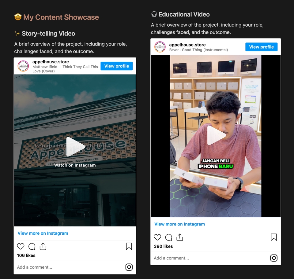 Jasa Pembuatan Konten Video Pendek; TikTok, Reels, Short [Content Creator]