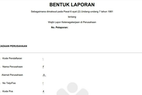 Pengurusan Pelaporan WLKP (Wajib Lapor Ketenagakerjaan Perusahaan)