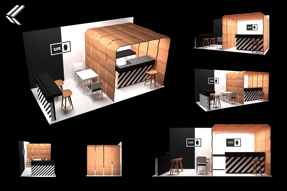 3D Perspective Interior / Exterior / Shop / Kiosk / Exhibition / booth