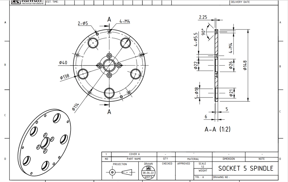 Gambar Teknik Solidwork (Drafter)
