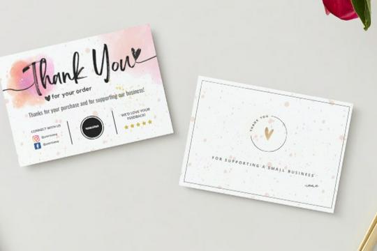 Desain Thank You Card