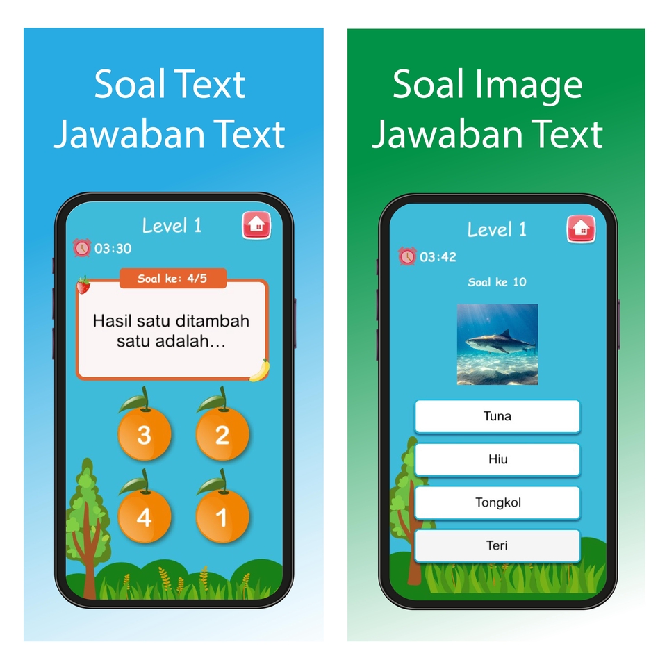 Quiz Game dengan Source Code Dinamis - Soal bisa Gambar atau Teks