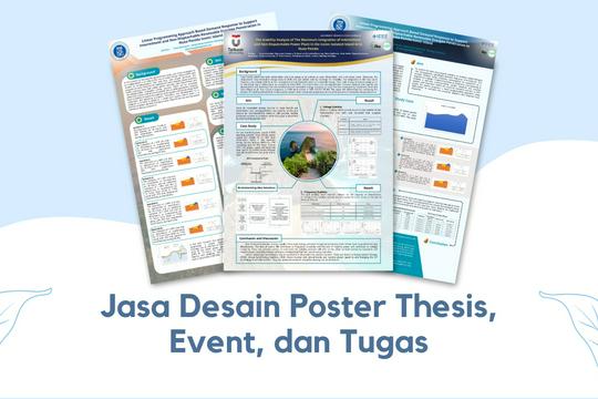 Desain Poster Thesis, Event, Tugas, dan Poster Digital