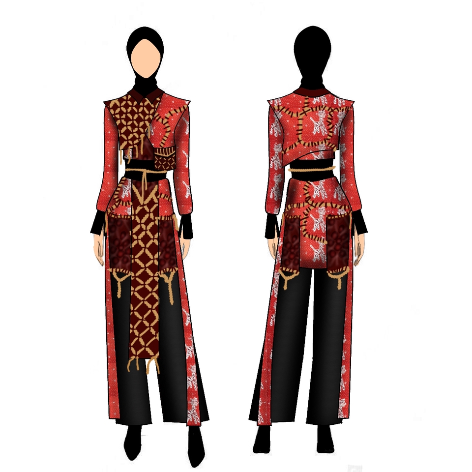 JASA DESAIN BUSANA CASUAL LOOK/KEBAYA/GOWN/NATCOS