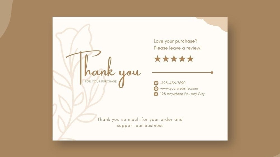 Thank You Card Template