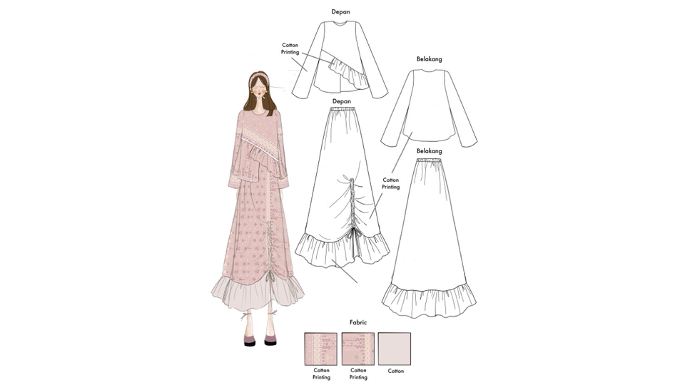 Desain Fashion Illustrasi