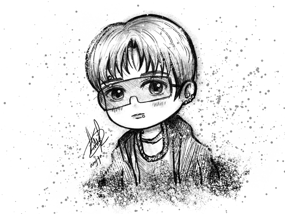 Draw chibi character finish 1 day