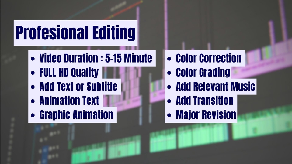 VIDEO EDITING YT, IG, TIKTOK, PROFESIONAL