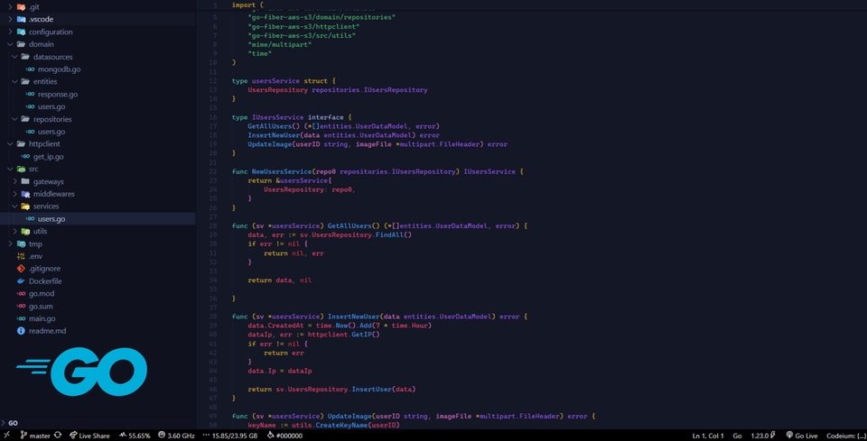 Backend API Golang และ Python