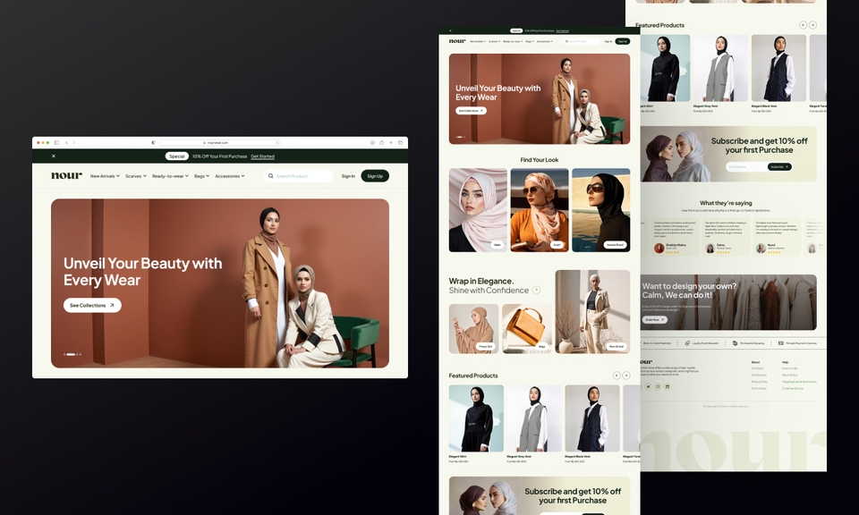 Desain UI/UX Professional Modern Website untuk bisnis dan brand kamu