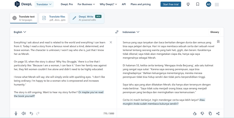 Jasa Penerjemah Dokumen/Teks