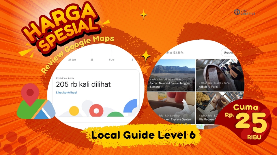 Jasa Review Google Maps dan Bisnis Organik Local Guide Level 6, 1 Hari Jadi