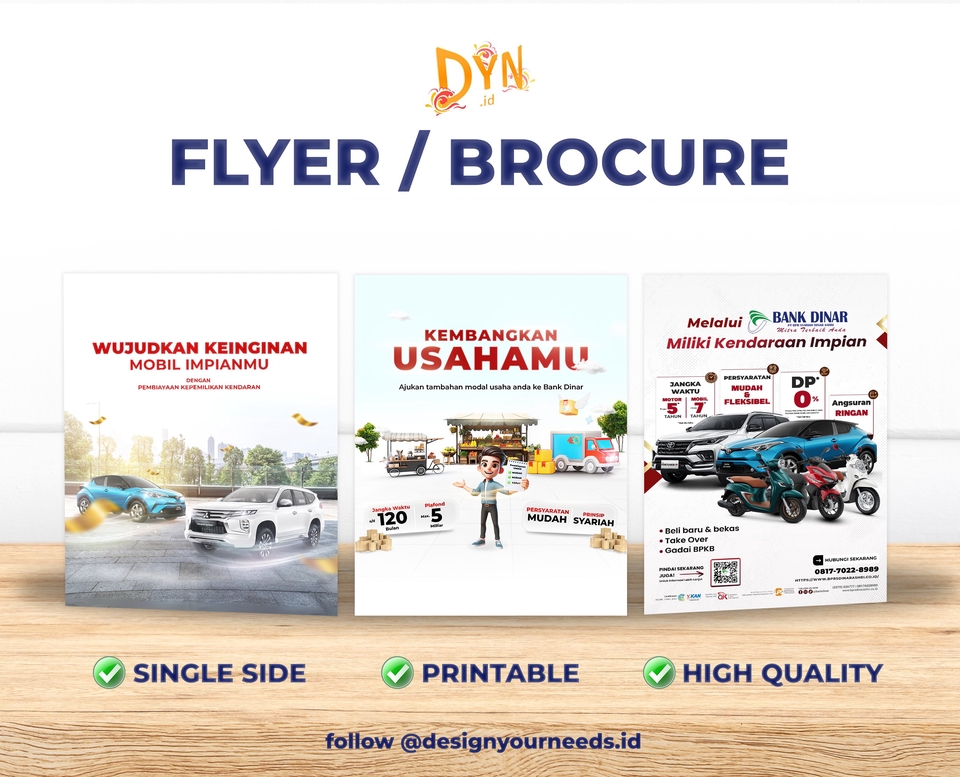 Design Brosur Flyer Poster Minimalis