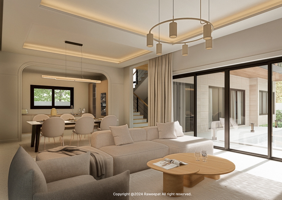 รับทำภาพเสมือนจริง ภาพภายในและภายนอก (3D Perspective Interior & Exterior)