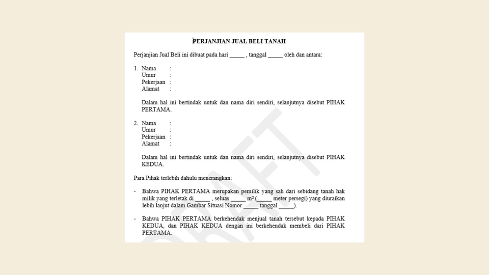 Pembuatan Draft dan Review Perjanjian Kerja Sama / Kontrak (Contract ...