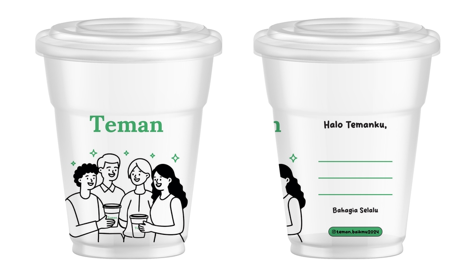 DESAIN CUP, LABEL & KEMASAN MINUMAN PROFESIONAL