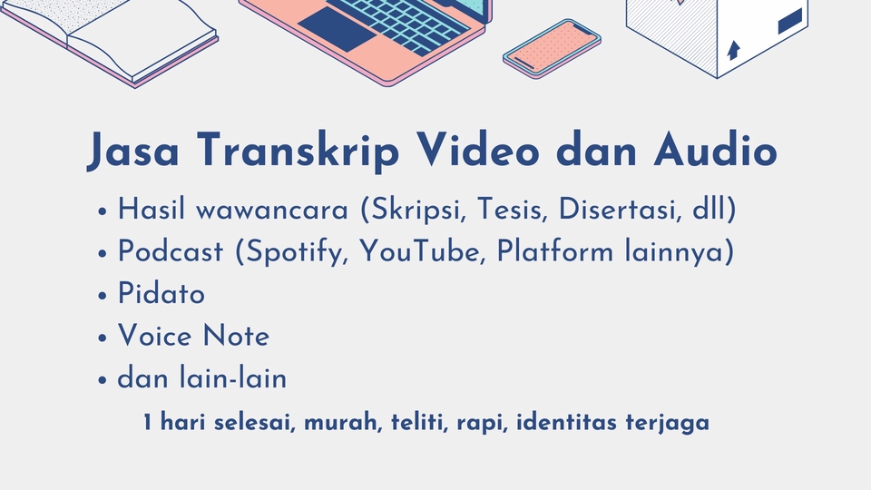 Jasa Transkrip Video dan Audio ke Teks
