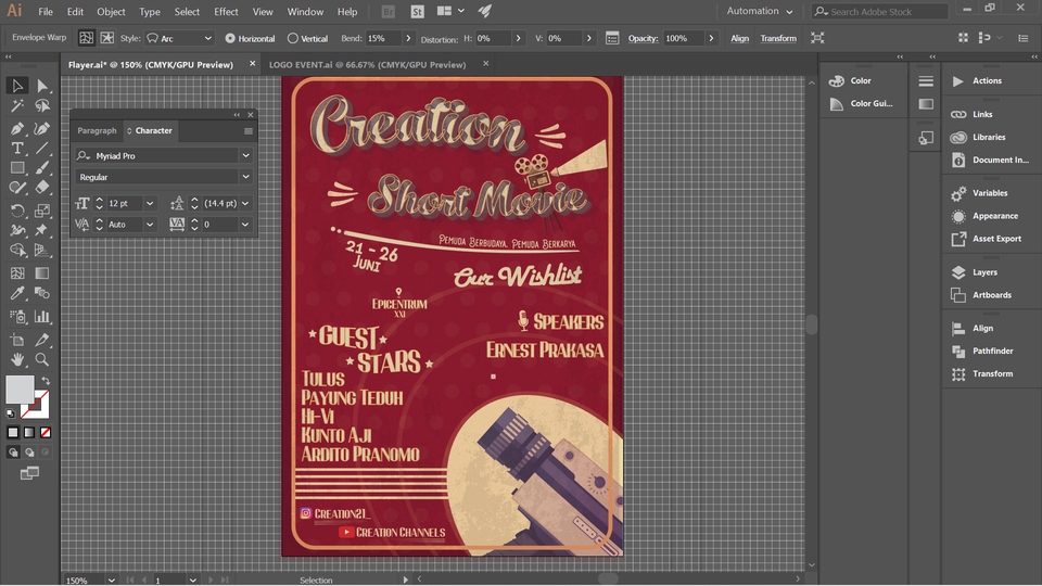 mengedit foto dan membuat poster berkualitas (standart insternational)