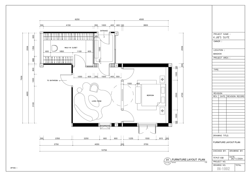 Interior Draftman รับเขียนแบบงานตกแต่งภายใน