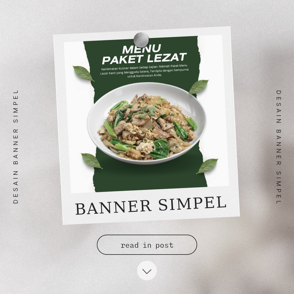 Desain banner minimalist (free revisi)