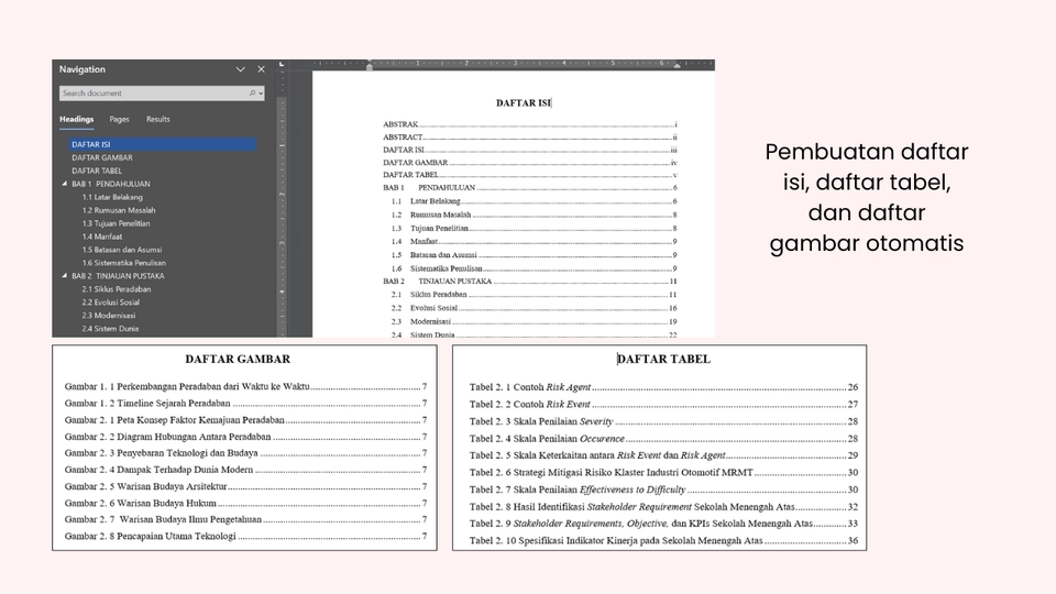 Formatting Word Rapi & Profesional (Skripsi, Laporan, Makalah, dll.)