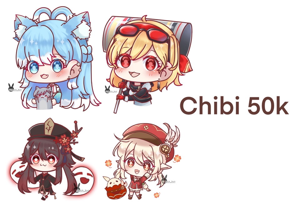 Gambar ilustrasi anime, chibi, fanart