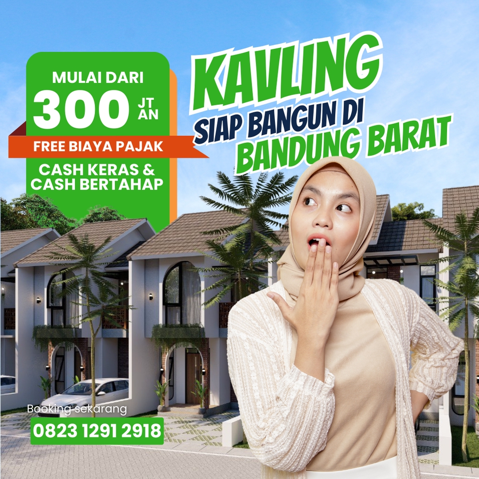 Desain Flyer Perumahan Khusus Iklan Winning