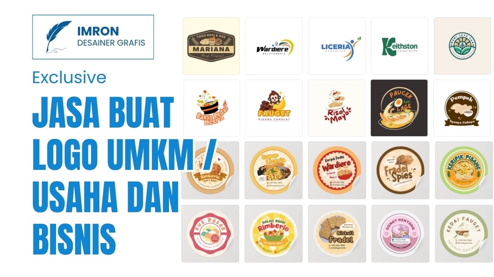 BUAT LOGO PRODUK / USAHA DAN UMKM MURAH BAGUS DAN PROFESIONAL