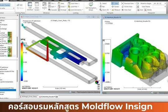 สอนการใช้งานโปรแกรม MoldFlow เพื่อวิเคราะห์การไหลของโพลิเมอร์ในแม่พิมพ์ [ราคาต่อรองได้]