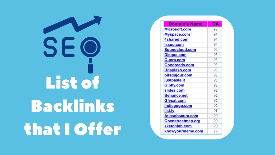 Jasa SEO 150 Profile Backlink Dari situs HIGH DA