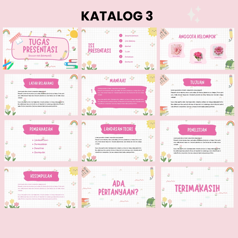 Jasa Buat PPT Power Point Estetik