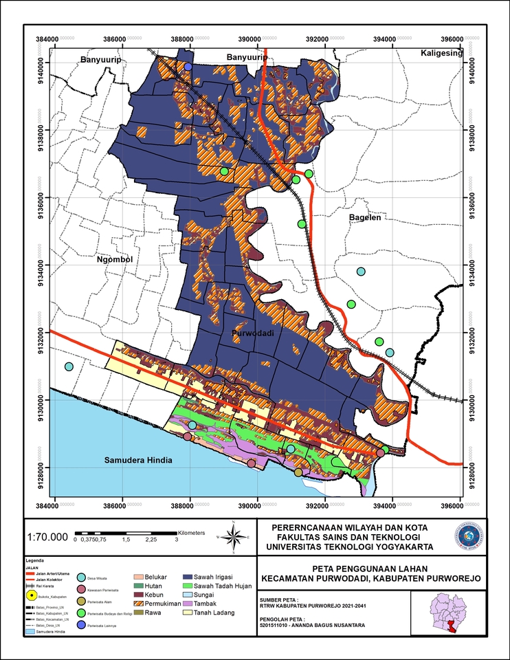 Jasa gambar Peta dasar RBI