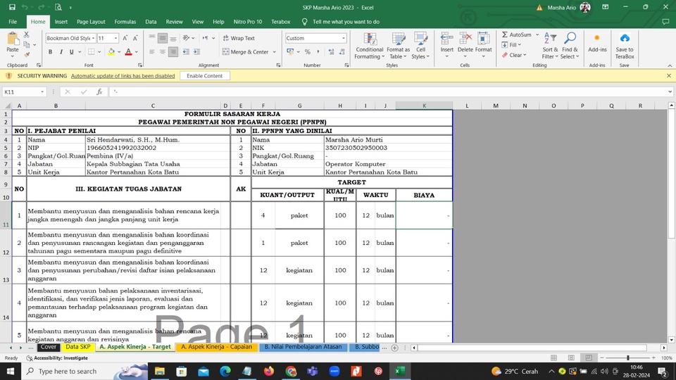 ENTRY DATA DAN INPUT DATA