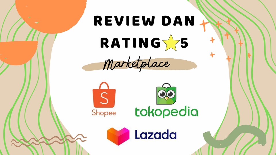Jasa Review dan Rating Marketplace | Shopee | Tokopedia | Lazada