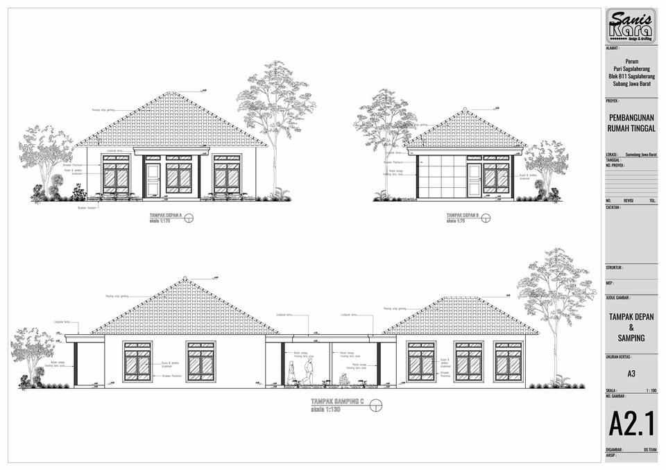 Jasa Desain & Drawing bangunan rumah tinggal, kantor, bangunan komersil ...