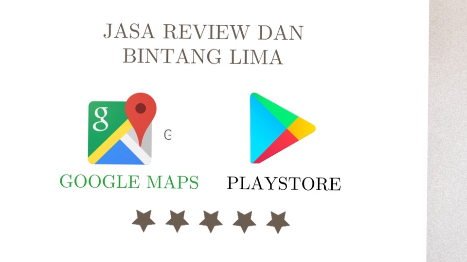 Jasa Review dan Rating Google Maps dan Playstore