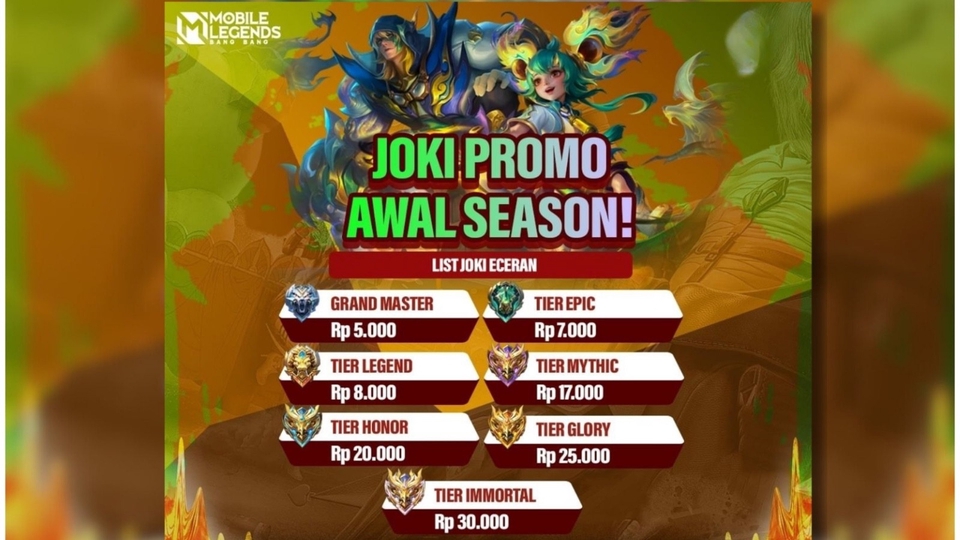 JASA MABAR MOBILE LEGEND , JASA JOKI MOBILE LEGEND