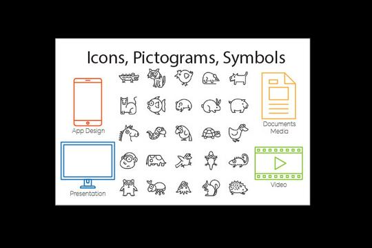 ออกแบบ Icons, Pictograms, Symbols