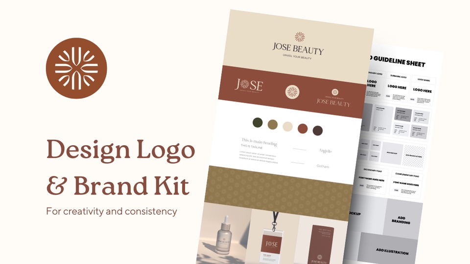 Desain Logo Custom & Brand Guidelines