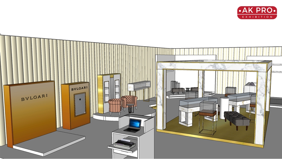 3D Layout Event, 3D Exhibition Booth & Grpahic Design Berpengalaman