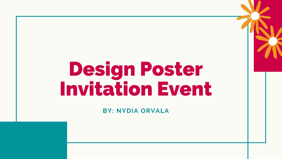 Design Poster Invitation Event