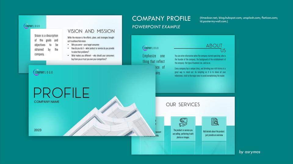 DESAIN PRESENTASI POWERPOINT | Penelitian, Laporan, Company Profile ...