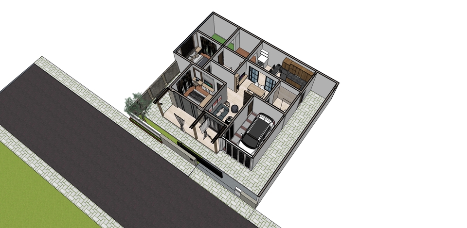 Jasa Desain Denah Rumah, Cafe, Ruko, Perumahan, Kos, 2D AutoCAD / 3D ...