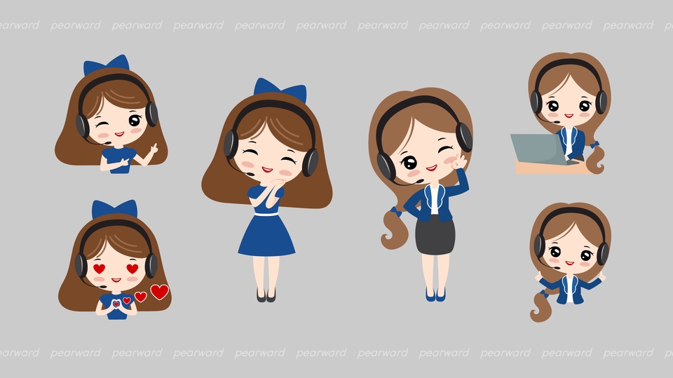 ออกแบบ Character, Mascot, Line Sticker, การ์ตูนน่ารักๆหลากหลายสไตล์